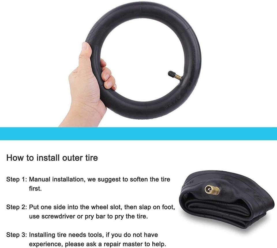 2P 8.5" Thicken Inner Tube Tire Electric Scooter Tyre Wheels For XiaoMi ...