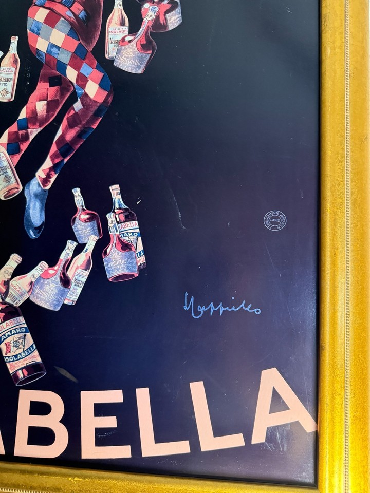 Vintage Isolabella Amaro Italian Advertising Poster Framed 25X33 ...