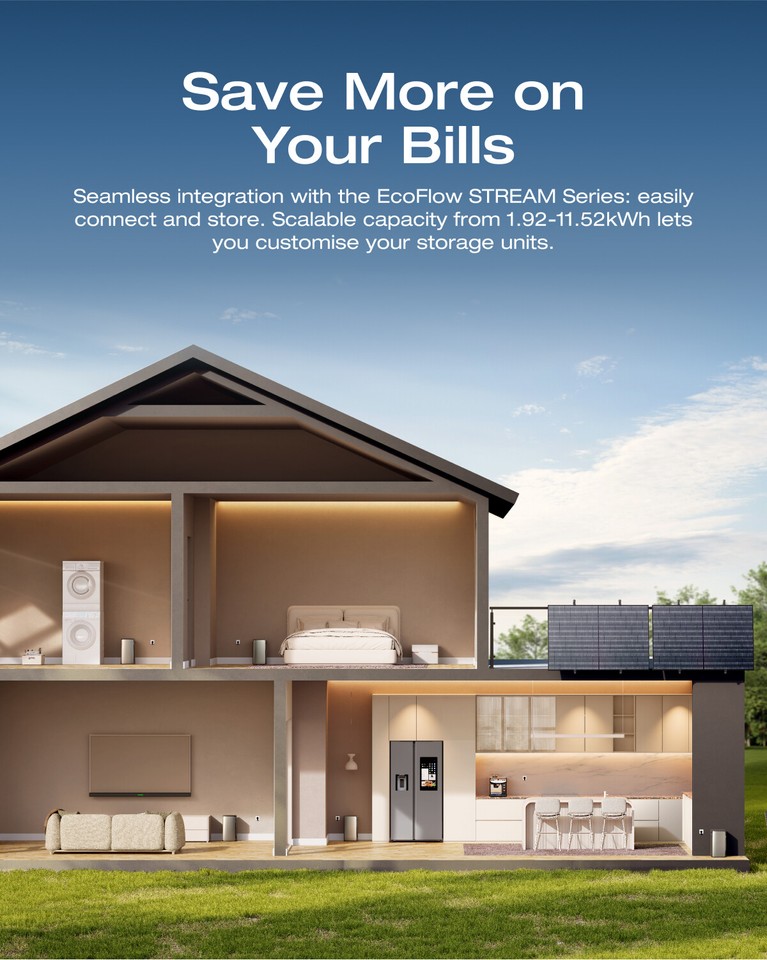 EcoFlow Stream 800W Micro Inverter 800W PV Panel Grid Tied Balcony ...