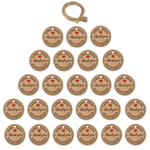 100 Pcs Étiquette Volante En Papier Kraft Mère Étiquettes-cadeaux ...