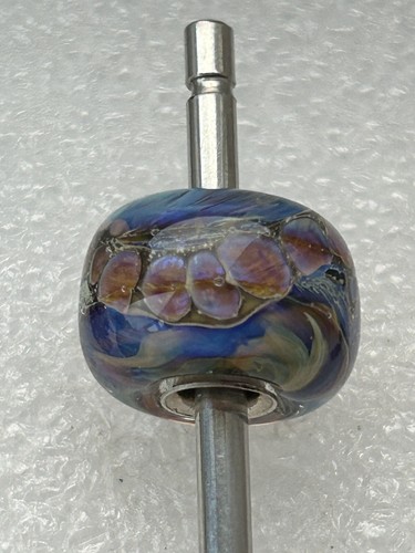 RACHEL BANJO BEADS Lampwork Bead. Fits Trollbeads. 15mm x 15mm. New ...