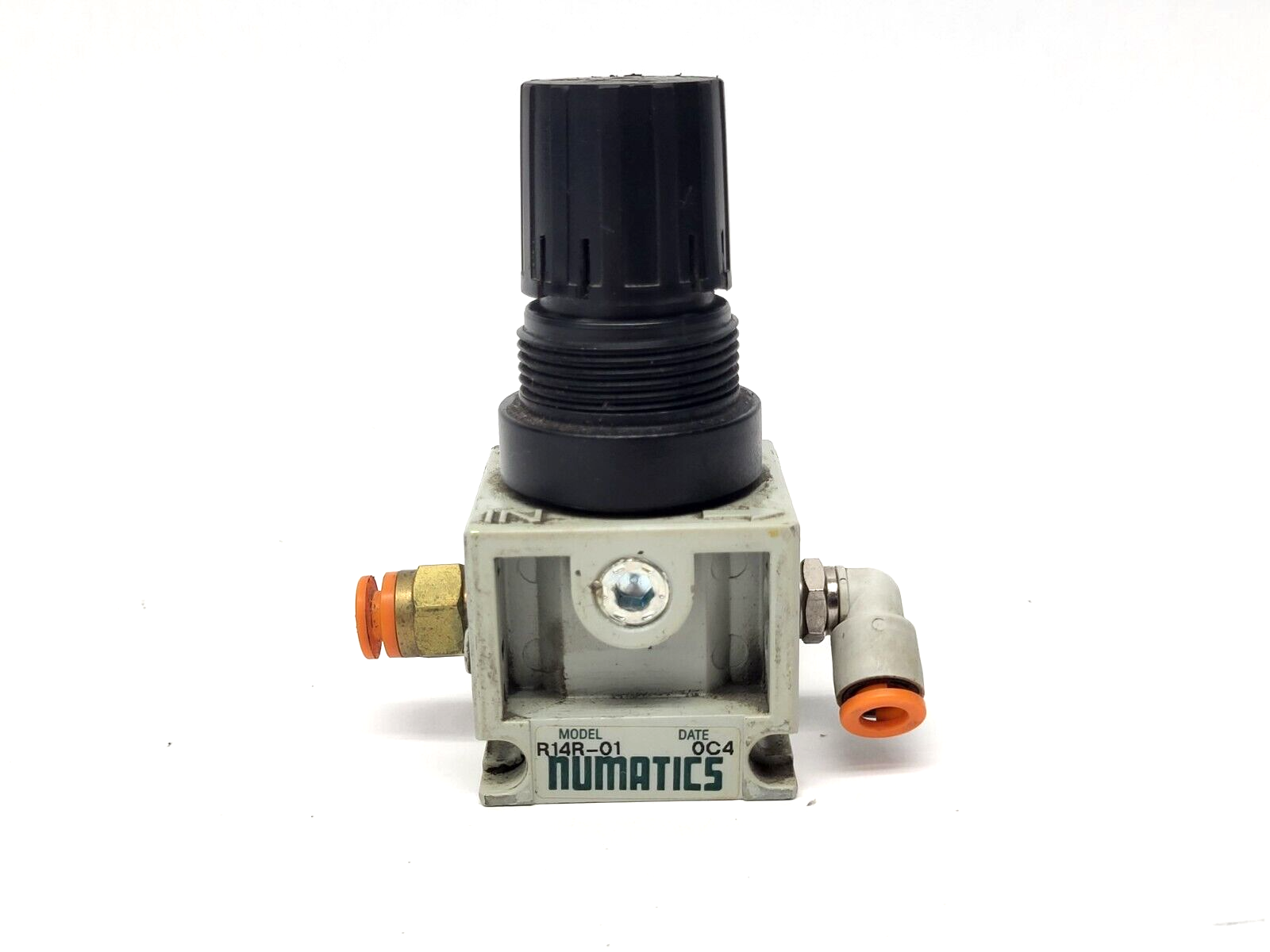 Numatics R14R-01 Pneumatic Regulator w/ SMC Pressure Gauge NO COVER for ...