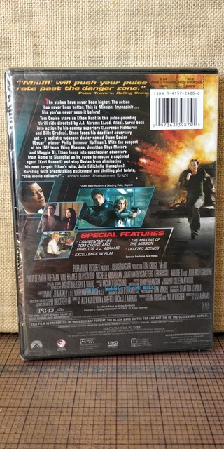Mission Impossible III Mi3 DVD Widescreen for sale online | eBay