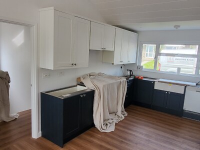 Brand New Blue and White Wren Kitchen and Utility Units | eBay UK