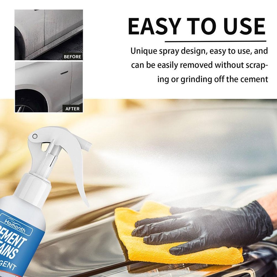 Car Cement Remover Spray Kit Cement Removal Spray Concrete Spot Removal ...