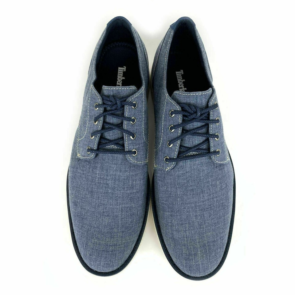 TIMBERLAND MEN'S WOODHULL DENIM CANVAS OXFORD SHOES SELECT COLOR | eBay