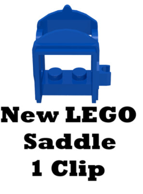 New LEGO Blue Saddle One Clip 1 Side Horse Gear Equipment Knight JOUST ...