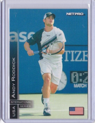 2003 ANDY RODDICK Netpro International Series Tennis Card #1 USA IDBLUE ...