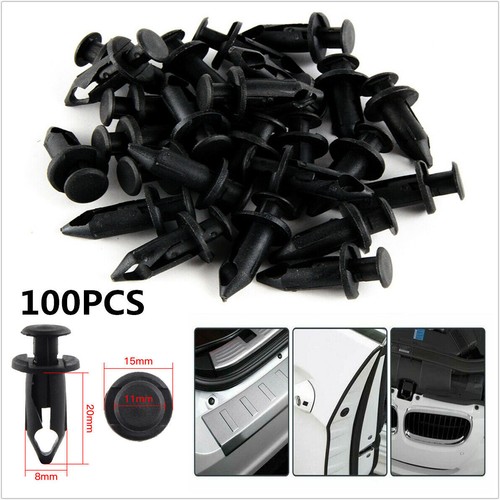 100Pcs Plastic Mixed ATV UTV 8mm Fairing Body Trim Panel Fastener Clips ...