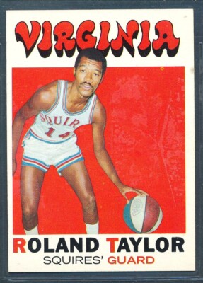 1971 Topps Basketball Set Break #173: ROLAND TAYLOR RC Virginia Squires ...