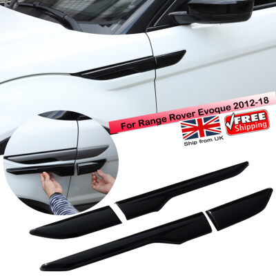 Glossy Black Side Fender Air wing Vent Cover Trim For Range Rover ...