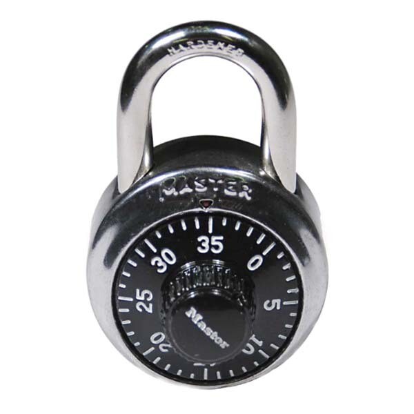 Master Lock 1525-V606 48mm Dial Black General Security Solution Padlock ...