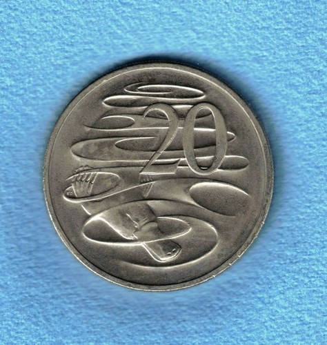 1981 Australia Twenty Cent 20c coin 3 1/2 Claws Canada mint KM 66 aUNC ...