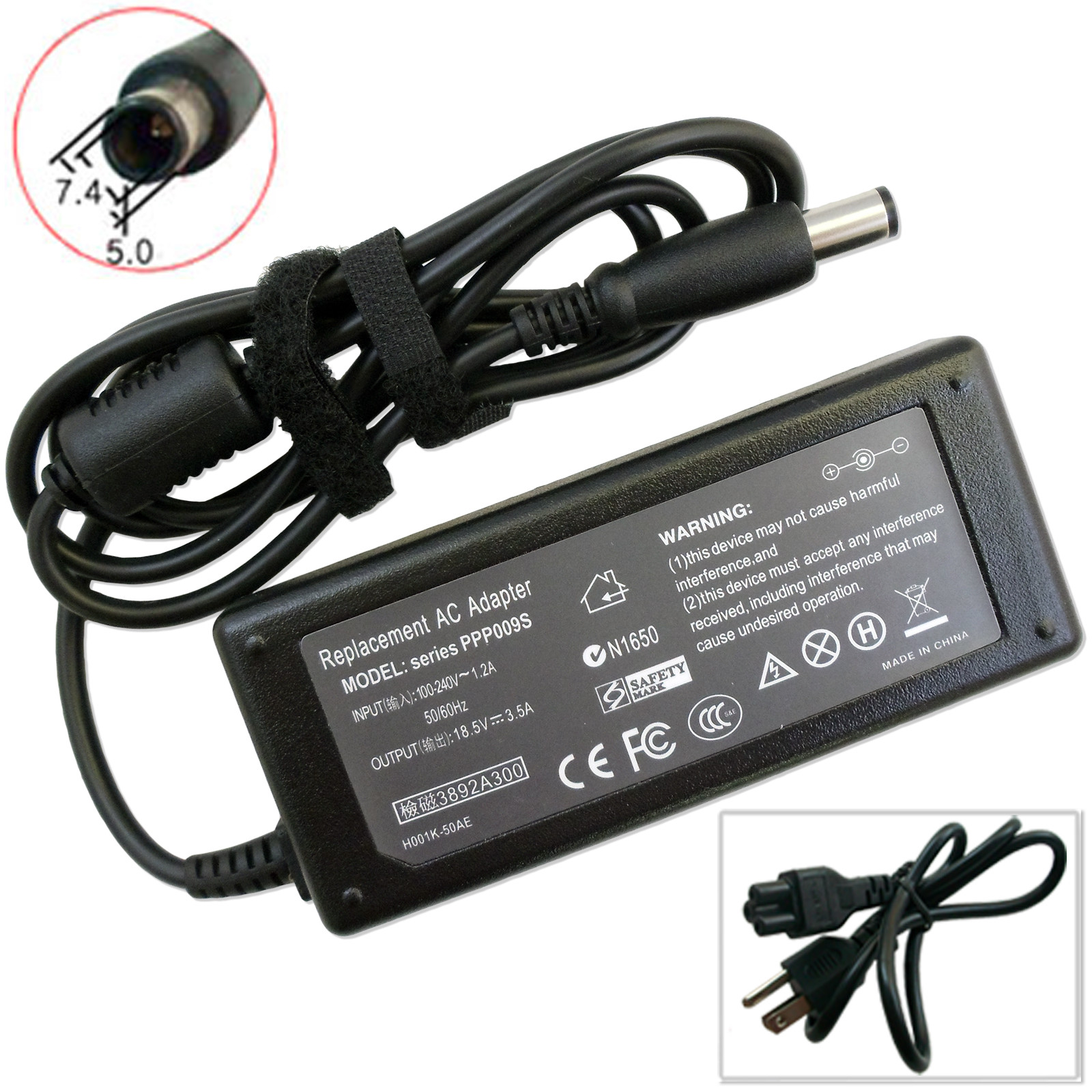 AC Adapter Charger for HP Compaq Presario CQ60 CQ61 Laptop Power Supply ...