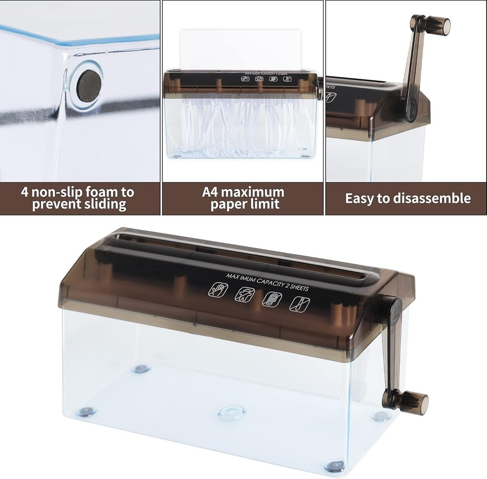 Manual Shredder - A4 Paper Straight Cutting Tool | eBay UK