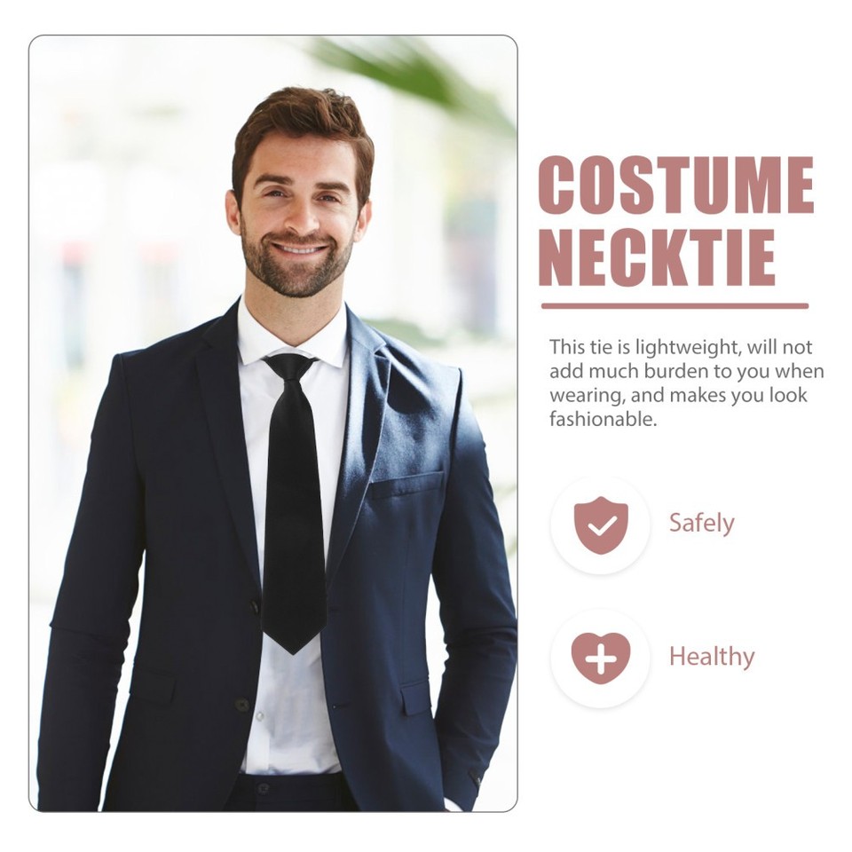Knotting Free Necktie Wide Necktie Formal Clothes Necktie Banquet ...