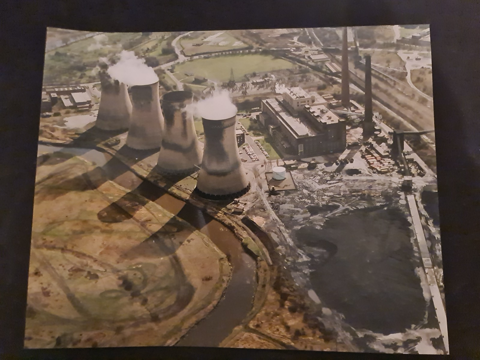 Agecroft Power Station - 2 x colour photos - CEGB / National Power ...