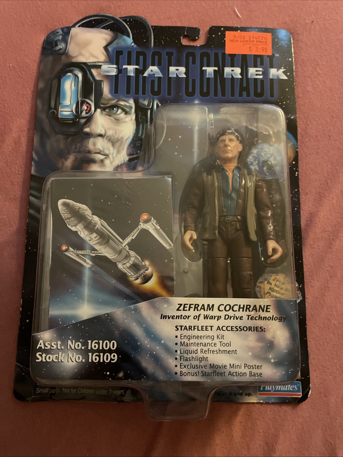 Vintage 1996 Playmates Star Trek First Contact Zefram Cochrane Figure ...