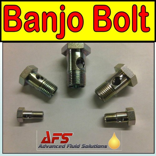 Metric Single BANJO BOLT Short Fitting - Diesel Petrol Oil Tube Pipe ...