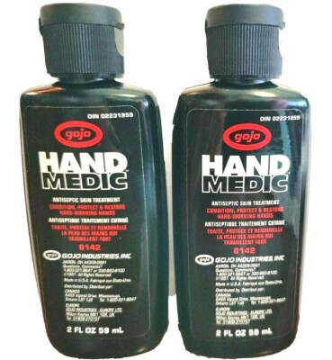 Gojo HAND MEDIC PRO Skin Conditioner Lotion TWO 2oz Moisturizer Body ...