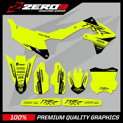 KAWASAKI MOTOCROSS GRAPHICS KIT MX DECALS : KX KXF 85 125 250 450 BLOCK ...