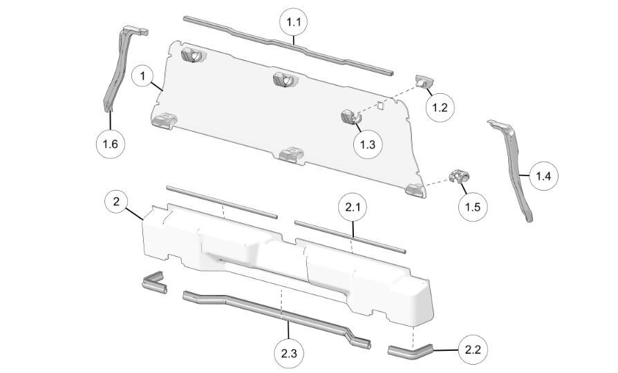 NEW 2024-2026 Genuine Polaris RZR XP XP4 Lock & Ride Poly Rear Panel ...