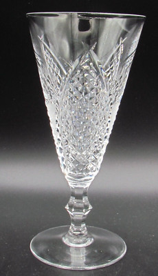 WATERFORD CRYSTAL DUNMORE 6¼" CHAMPAGNE FLUTES / GLASSES SIGNED/VINTAGE ...
