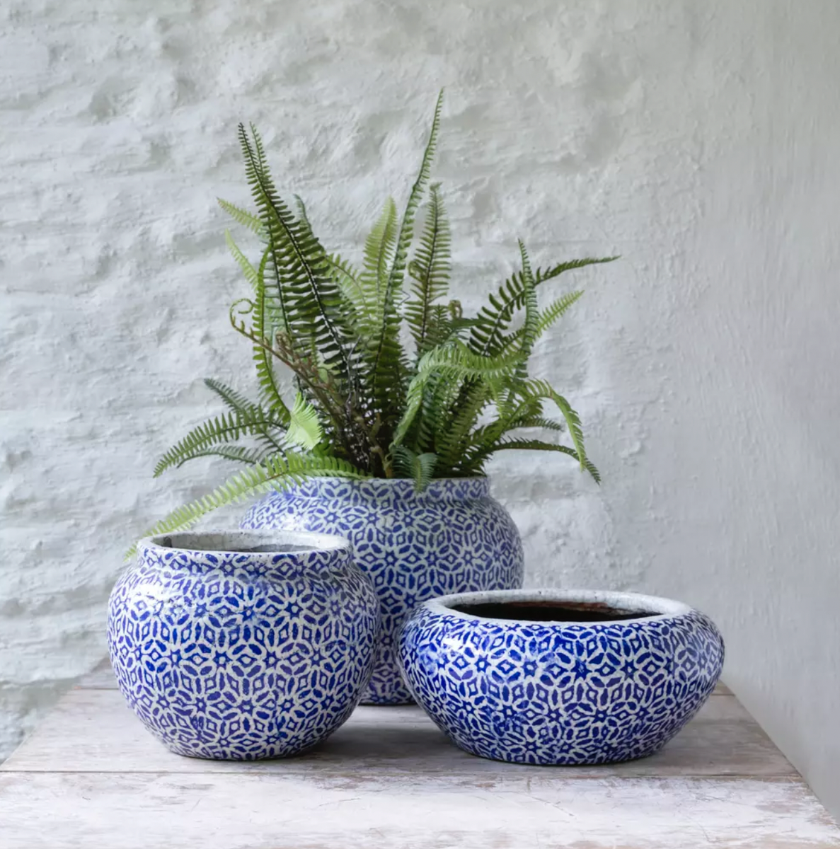 Blue Ceramic Planter Pots Planters & Plant Pots | Costco