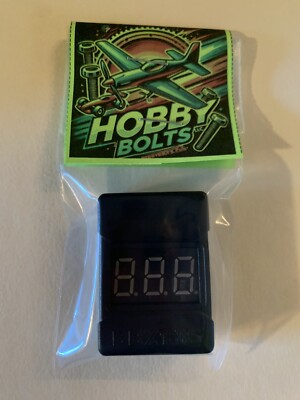 Hobby Bolts Unbranded 1-8S Lipo Battery Checker. Low Voltage Alarm ...