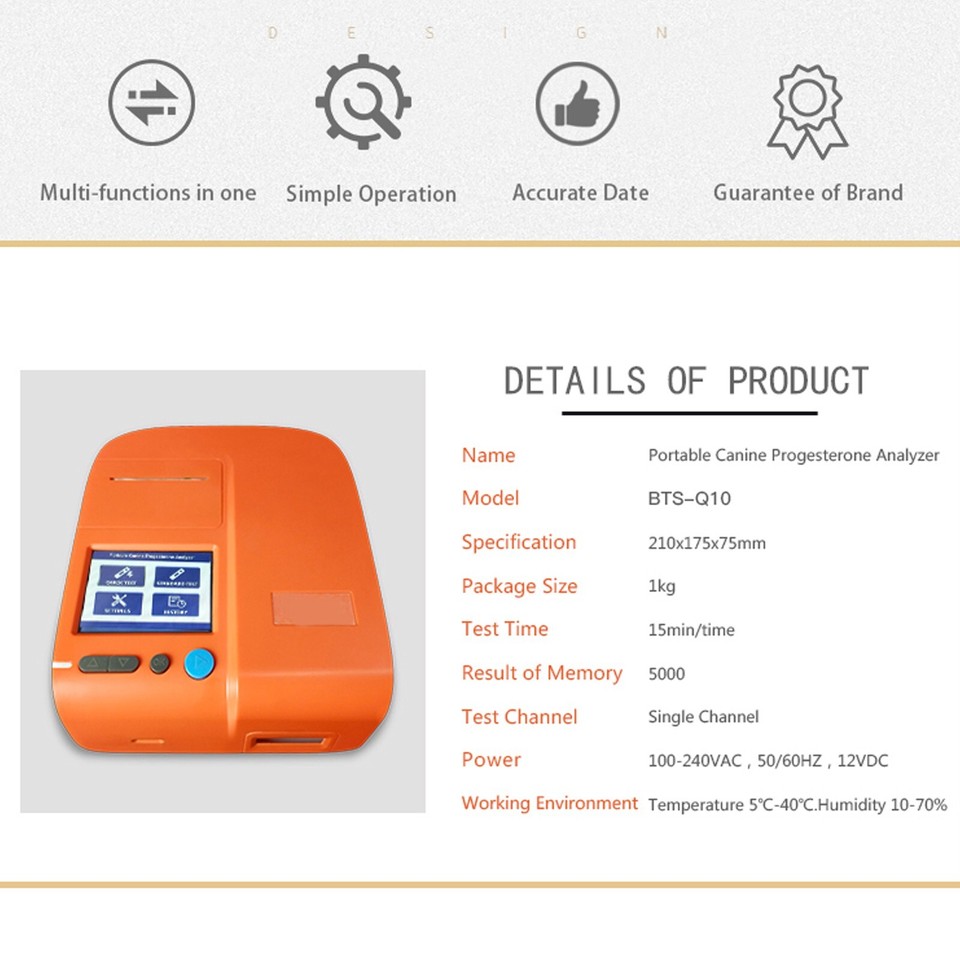 Dog Progesterone Analyzer Portable Tester Canine Progesterone Testing ...
