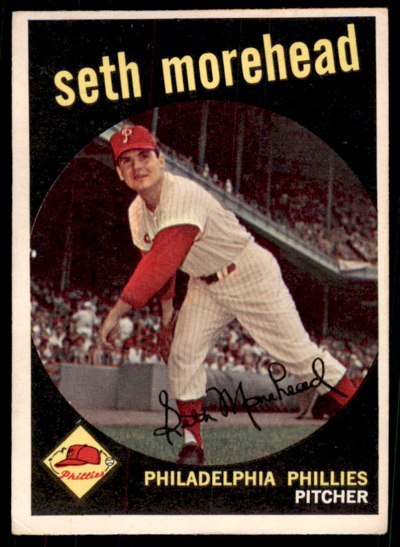 1959 TOPPS SETH MOREHEAD PHILADELPHIA PHILLIES #253 | eBay