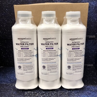 3X AmazonBasics Replacement Fridge Water Filter AMZ-17376B-P - OpenBox ...