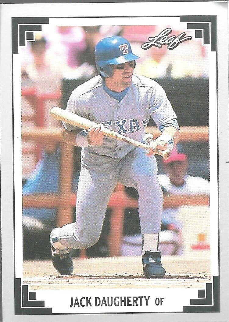 1991 Leaf Jack Daugherty 17 Texas Rangers Baseball Vintage | eBay