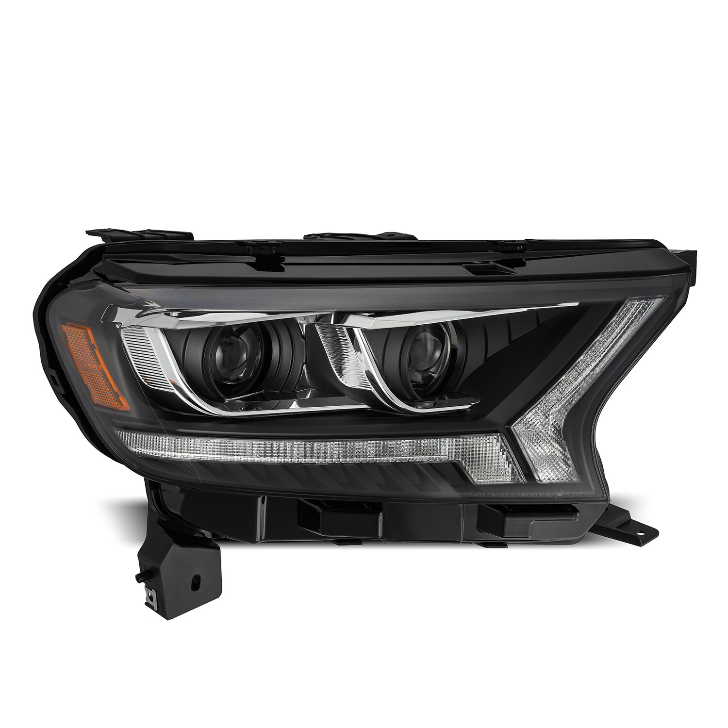 Fit 2019-2021 Ford Ranger PRO-Series LED DRL/Signal Black Projector ...