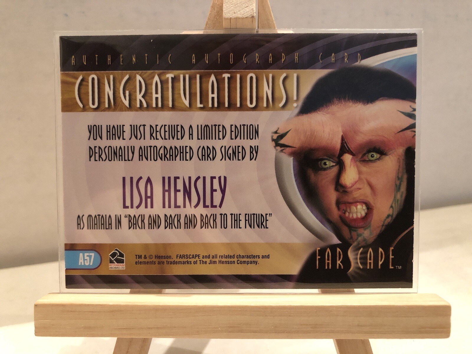 Farscape Autograph Card A57 Lisa Hensley (TTW, 2004) Mint Condition ...