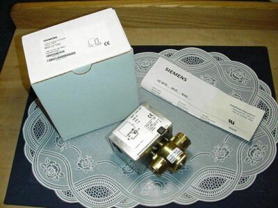 Siemens Landis & Staefa MTE12-15/2 HVAC Brass Valve 2 Way, 120VAC 50 ...