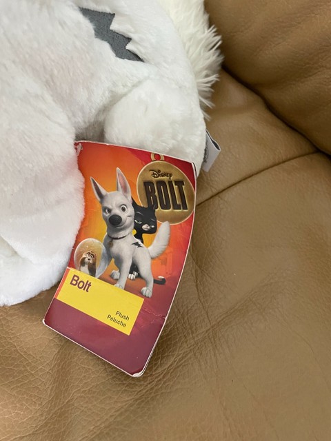 Disney Bolt Dog Plush Medium Stuffed Animal Puppy Toy White Shepherd ...