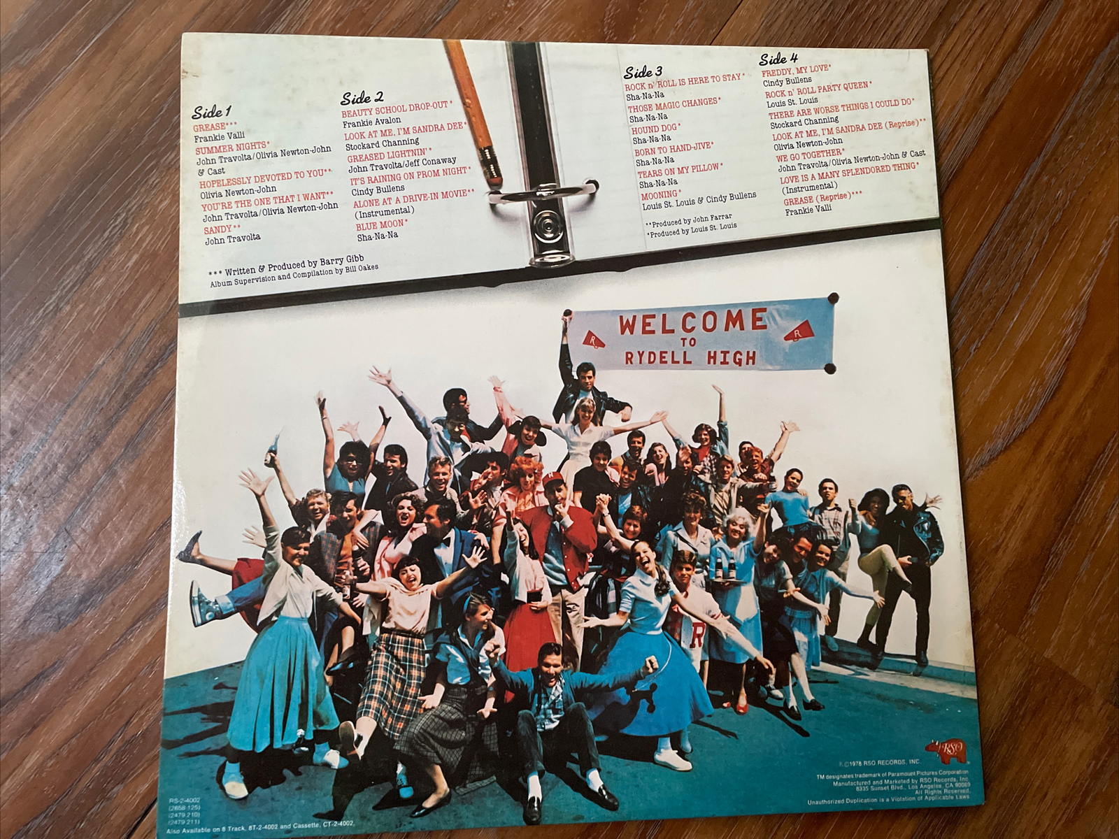 Grease Soundtrack 1978 RSO ‎RS-2-4002 Jacket NM- Vinyl VG+ John ...
