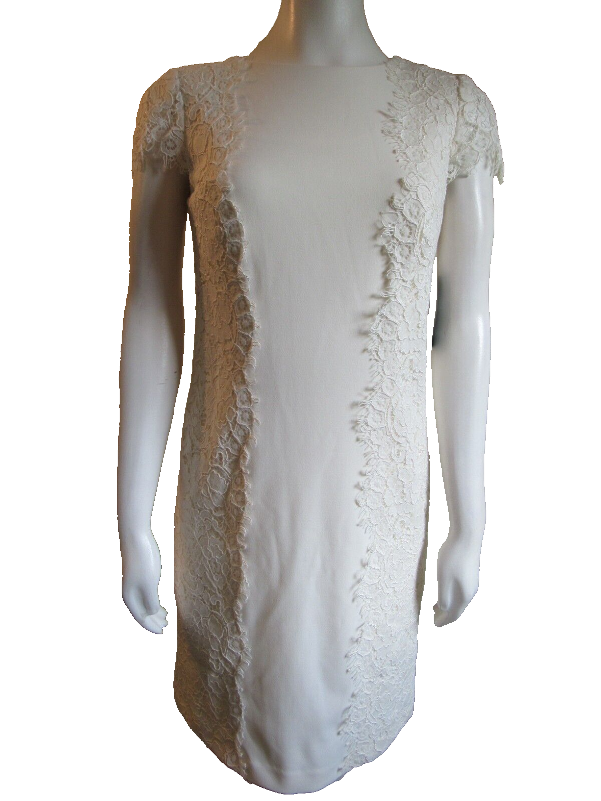 Womens Lauren Ralph Lauren VESNA Dress size 0 zero ivory floral lace ...