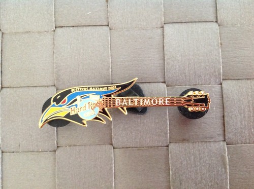 HRC Hard Rock Cafe Baltimore, Festivus Maximus - Eagle Guitar Pin 2001 ...