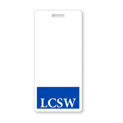 LCSW Badge Buddy - Vertical - Hospital ID Card Buddies for Social ...