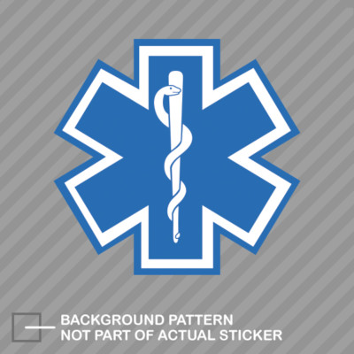 Star of Life Sticker Decal Vinyl EMT | eBay