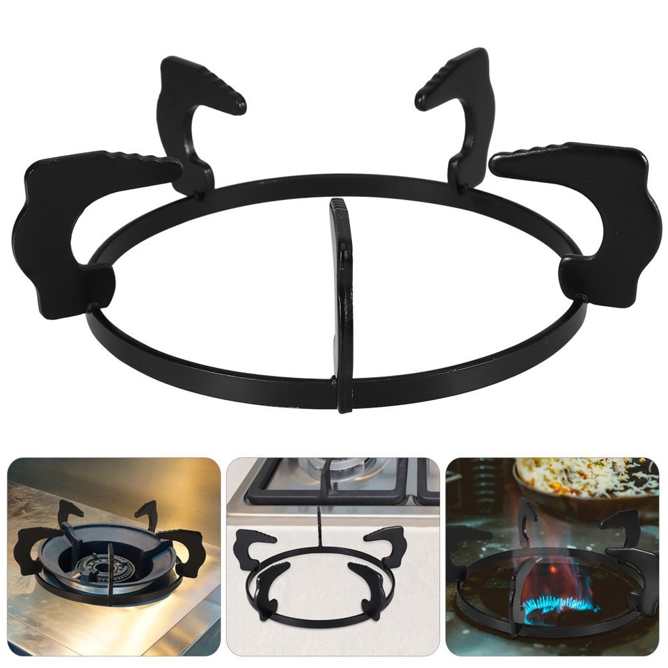 Wok Cooktop Accessories Gas Cooker Milk Pan Rack Black Stove Bracket ...