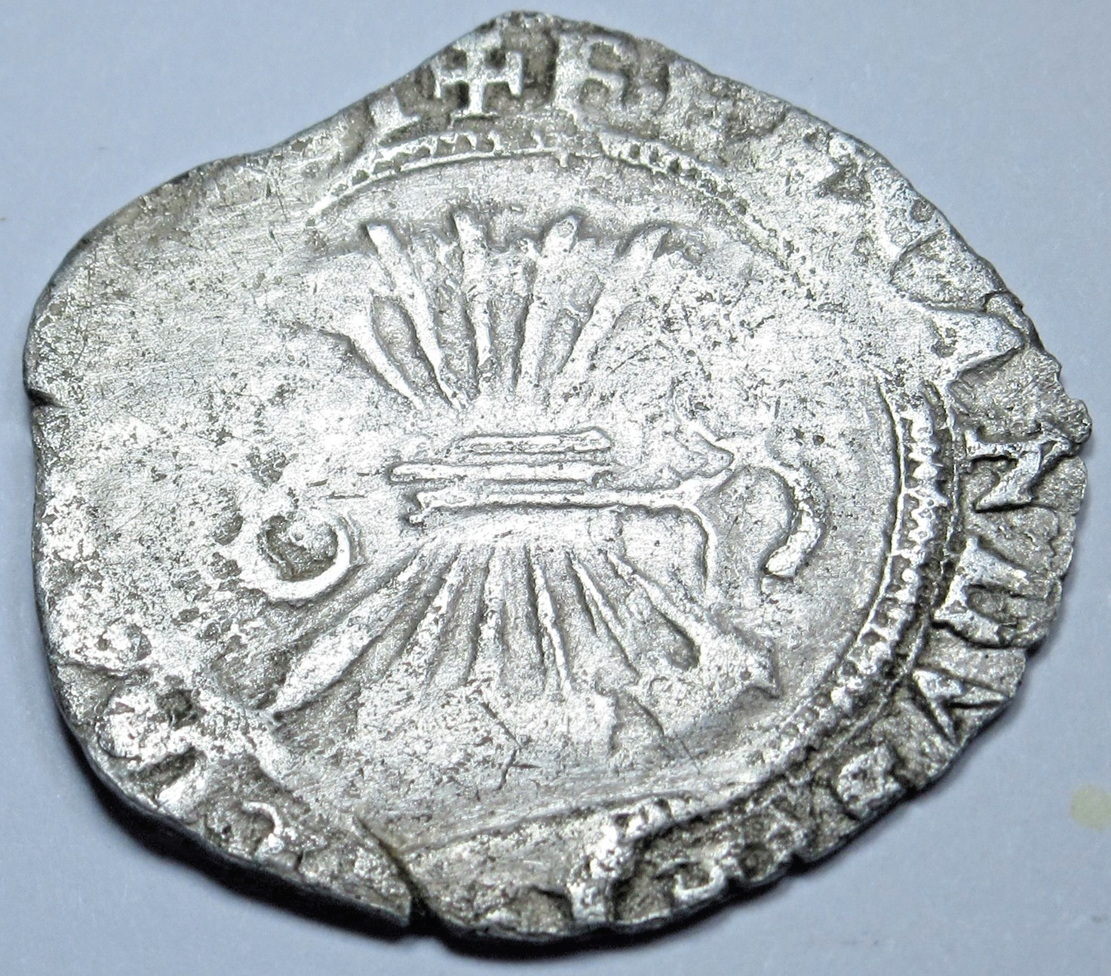 1400's-1500's Ferdinand Isabella Spanish Silver 1/2 Reales Antique ...