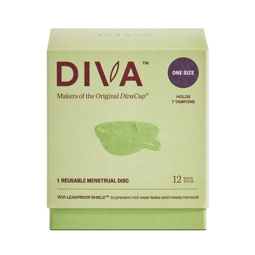 Diva Disc - Comfortable, Reusable Menstrual Disc with Leakproof Shield ...