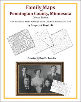 Family Maps Pennington County Minnesota Genealogy Plat | eBay