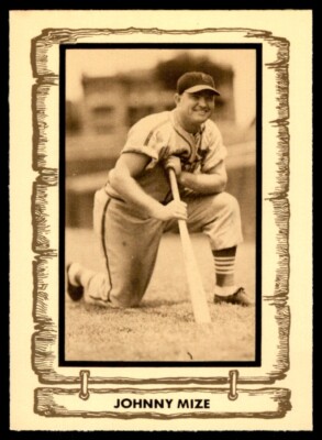 1981 CRAMER BASEBALL LEGENDS SERIES 2 #49 JOHNNY MIZE ST. LOUIS ...
