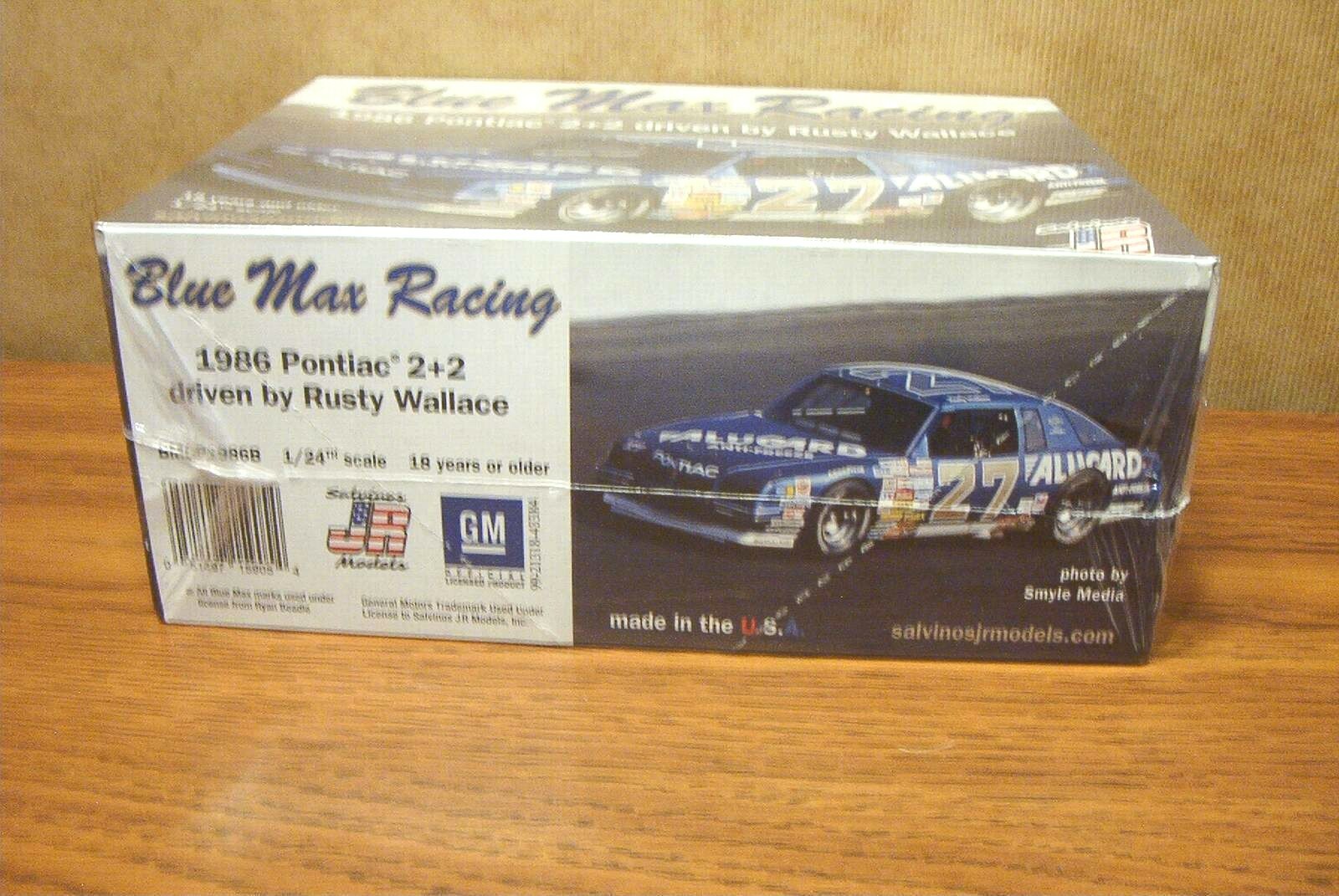SALVINOS JR MODELS RUSTY WALLACE 1986 PONTIAC 2+2 1/24 MODEL KIT BLUE ...