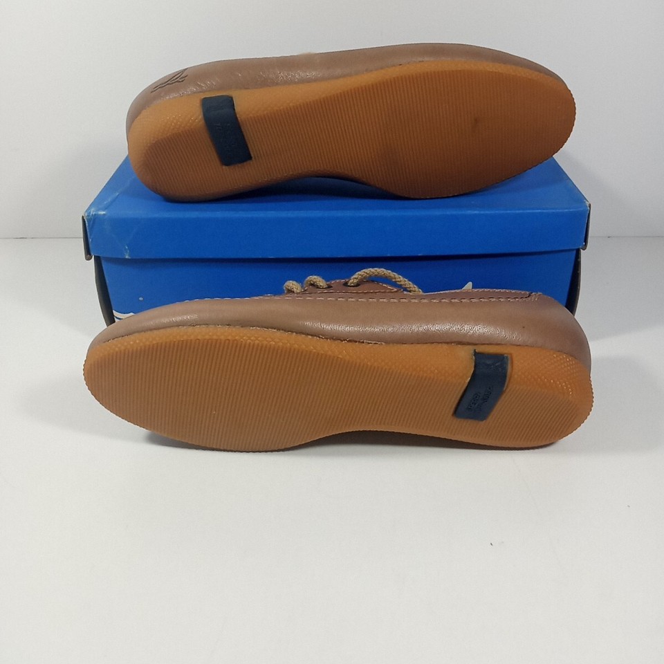 70's Sperry Top Sider Soda Pop Light Brown Leather Lace Up Dress Shoes ...