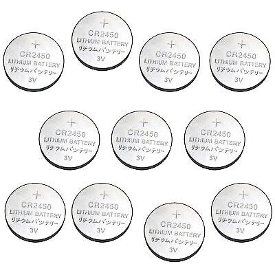 10x CR2450 ECR2450 5029LC BR LM DL CR 2450 DSL2450 3V Button Cell ...